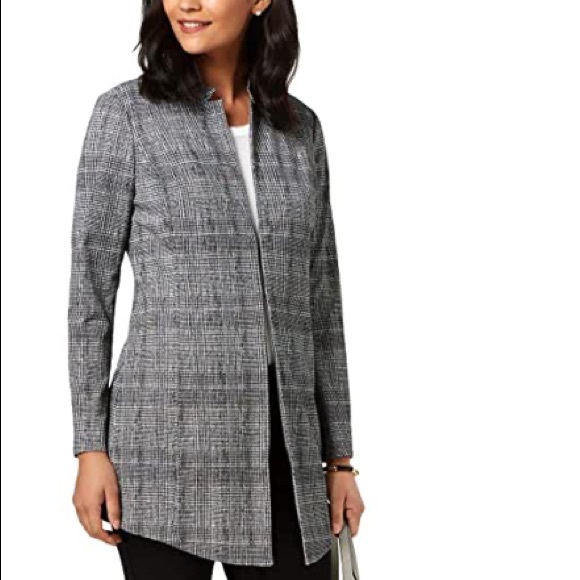 Alfani | Jackets & Coats | Alfani Size 4w Glen Plaid Jacketblazer Nwt ...